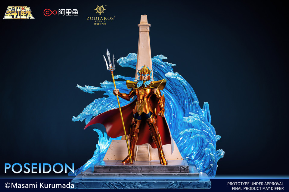 【Pre-sale】1/6 Scale Poseidon with LED Licensed-Saint Seiya-Zodiakos ...