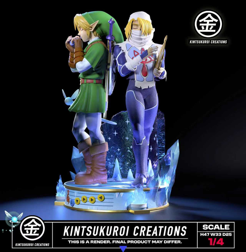 【Pre-sale】1/4 Scale Standing LINK and SHEIK with LED-The Legend of ...