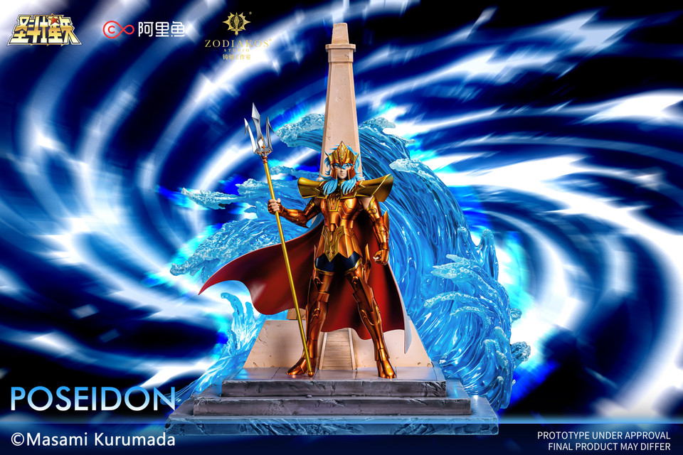 【Pre-sale】1/6 Scale Poseidon with LED Licensed-Saint Seiya-Zodiakos ...