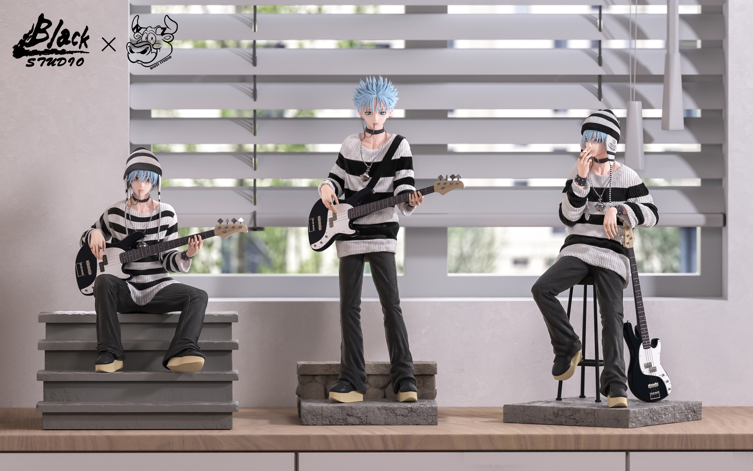 【Pre-sale】1/6 Scale Okazaki Shinichi 3.0-Nana-BLACK and NIUZI Studio ...