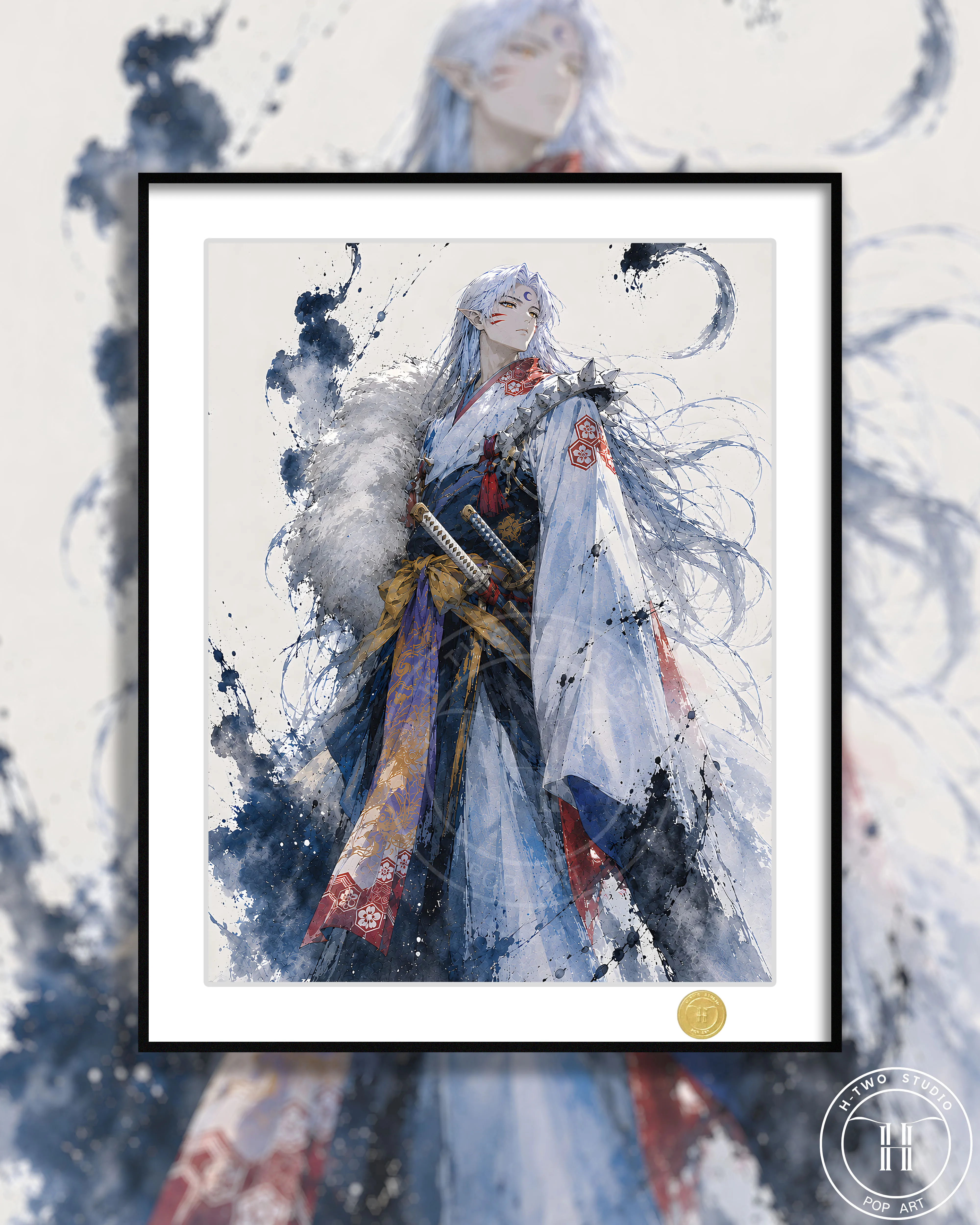 【Pre-sale】Decorative Painting of Sesshoumaru-Inuyasha-H2 Studio ...