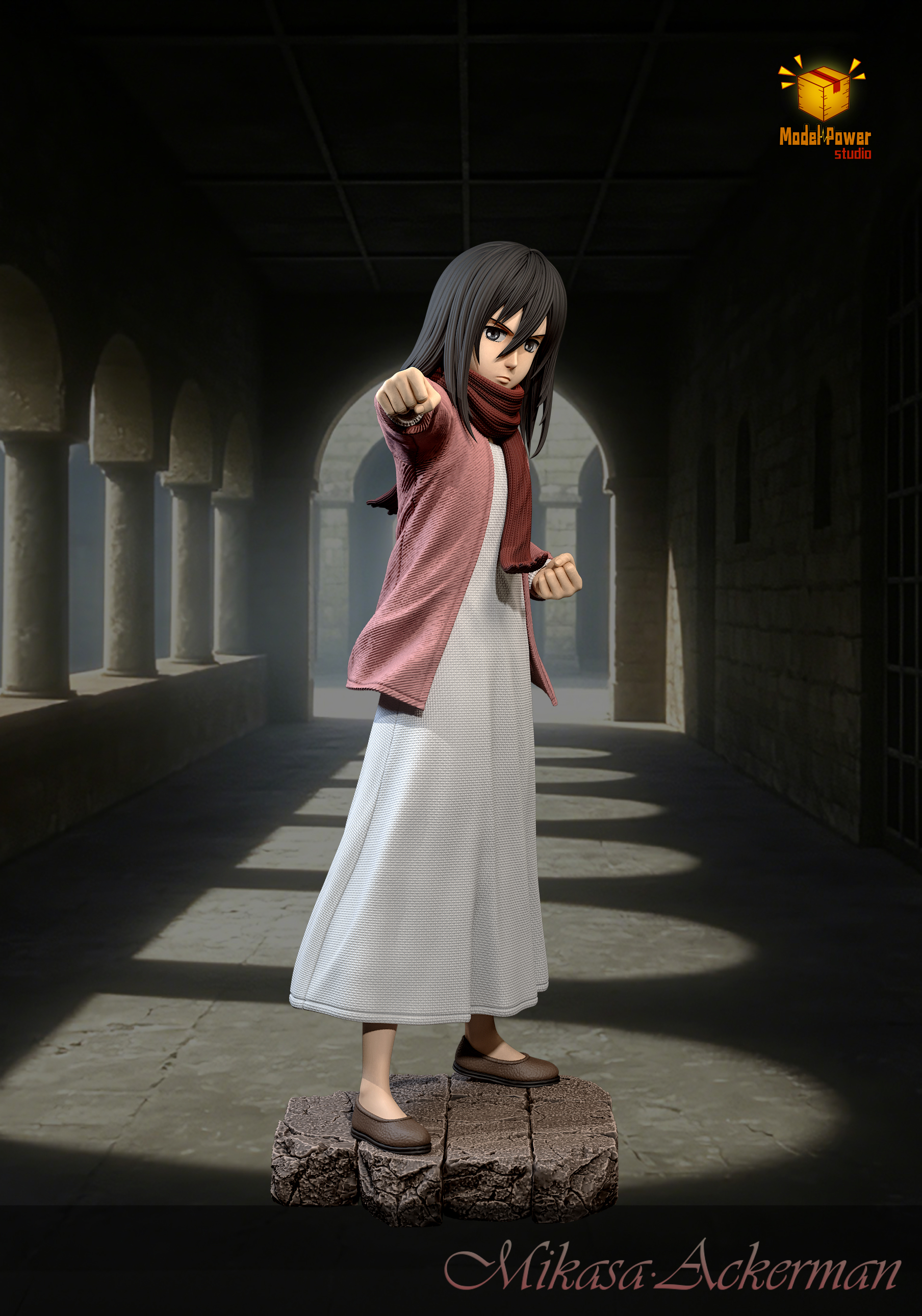 【Pre-sale】Strike Fist Mikasa-Attack on Titan-Model Power Studio ...