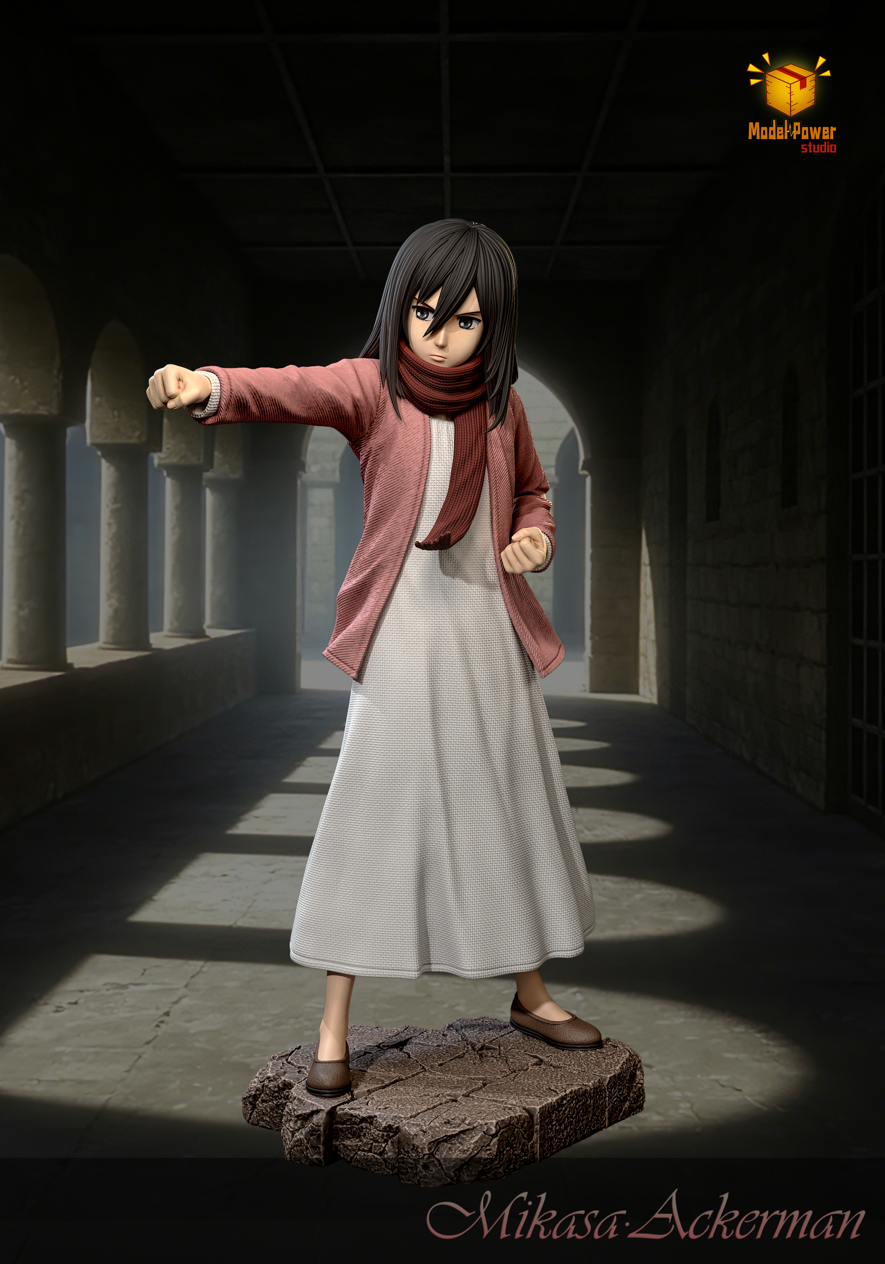 【Pre-sale】Strike Fist Mikasa-Attack on Titan-Model Power Studio ...
