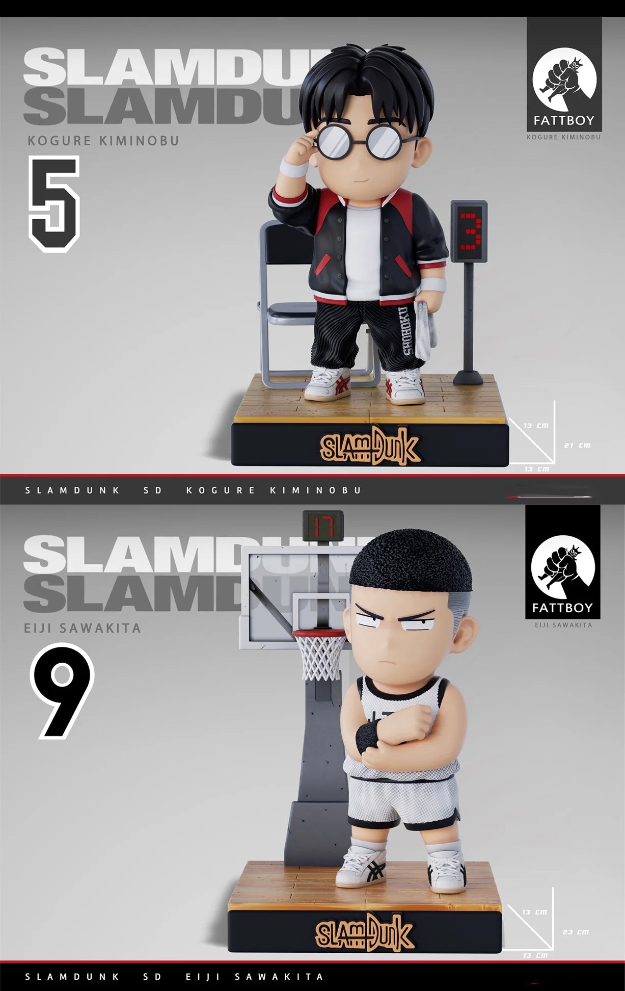 【Pre-sale】Chibi Ver. Kogure Kiminobu & Eiji Sawakita - SLAM DUNK - FATTBOY Studios ...