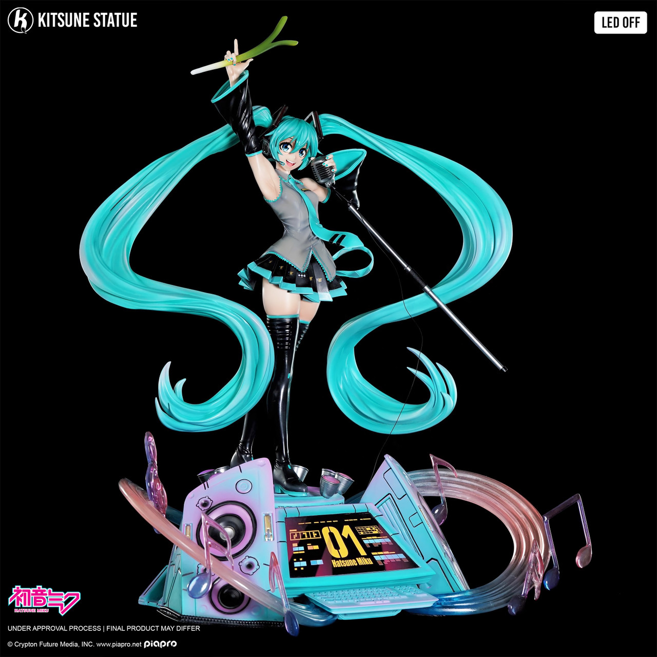 【Pre-sale】 1/6 Scale Hatsune Miku with LED-VOCALOID-Kitsune Statue ...