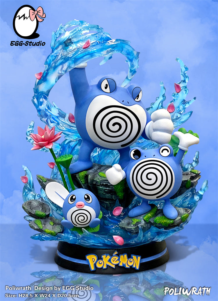 【In stock】Evolution of Poliwrath-Pokemon-EGGS Studio - weareanimecollectors