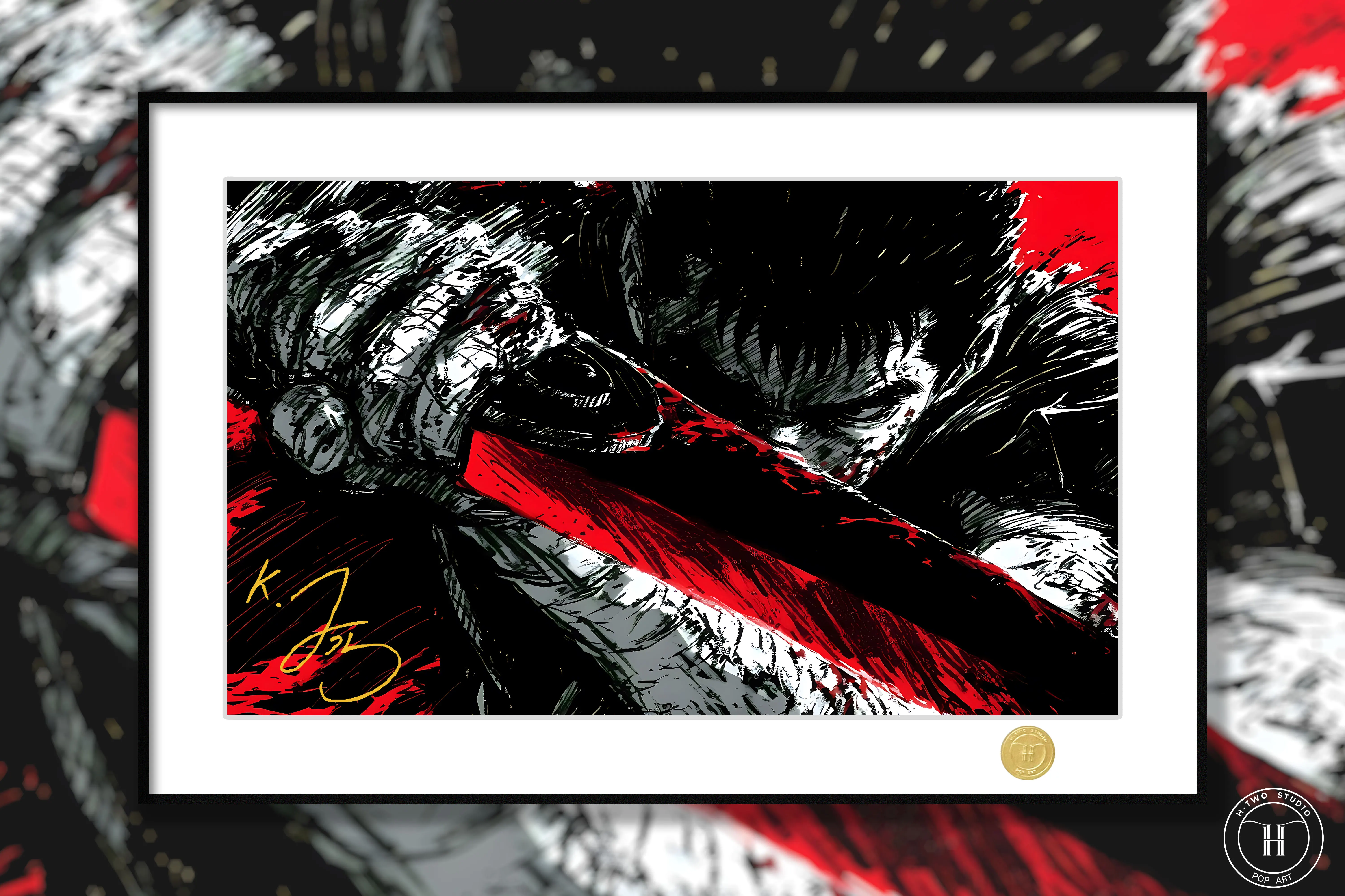 【Pre-sale】Decorative Painting of Guts-Berserk-H2 Studio ...
