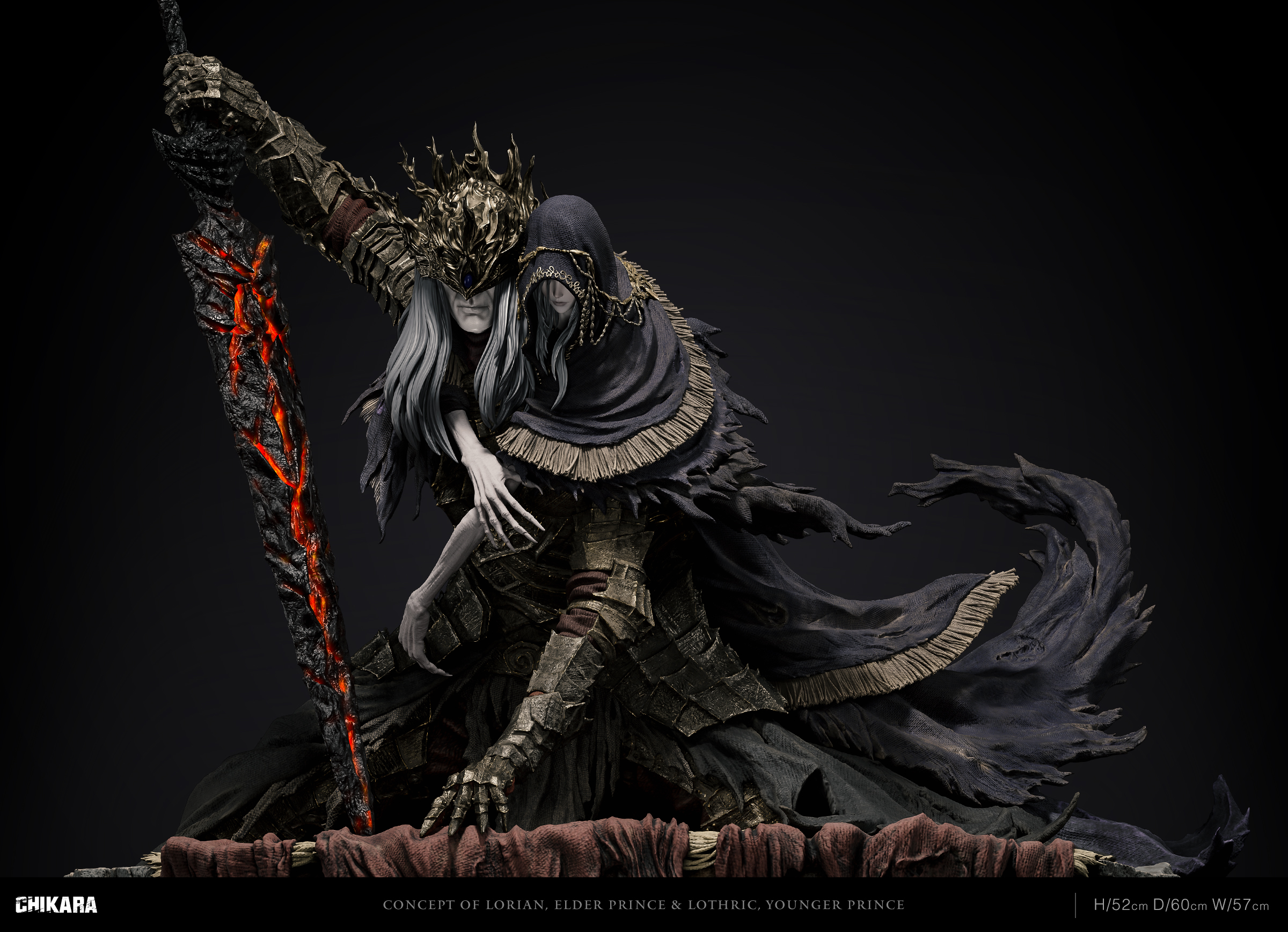 【Pre-sale】1/4 Scale Lorian, Elder Prince | Lothric, Younger Prince-Dark ...