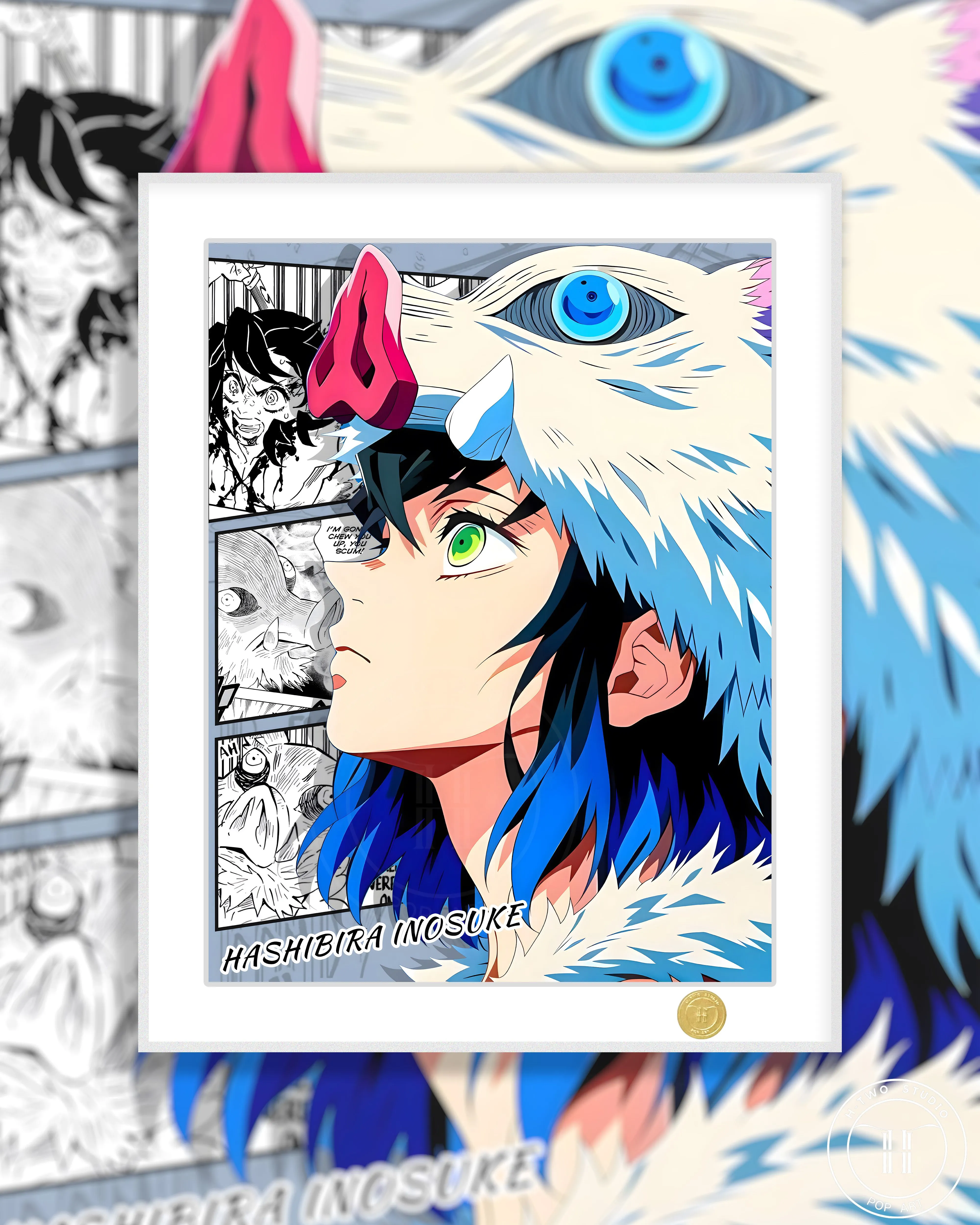 【Pre-sale】Decorative Painting of Hashibira Inosuke-Demon Slayer-H2 ...